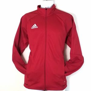 adidas | Jackets & Coats | Adidas Mens Full Zip Track Jacket Red | Poshmark